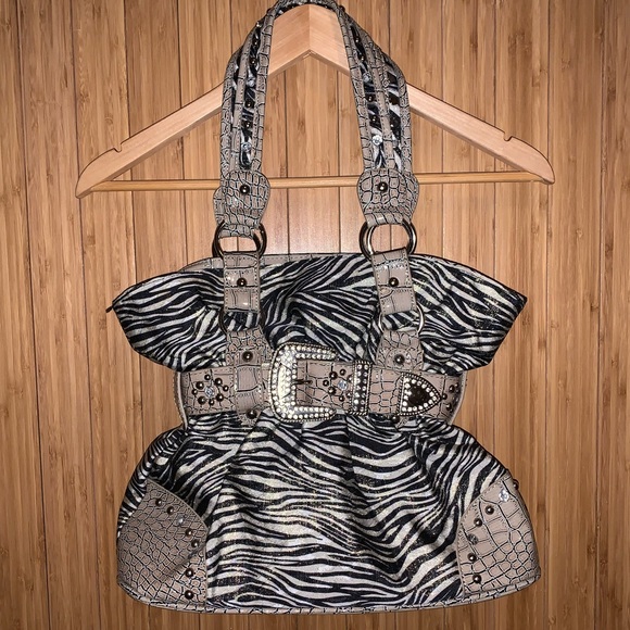 Bags | Womens Zebra Print Purse | Poshmark